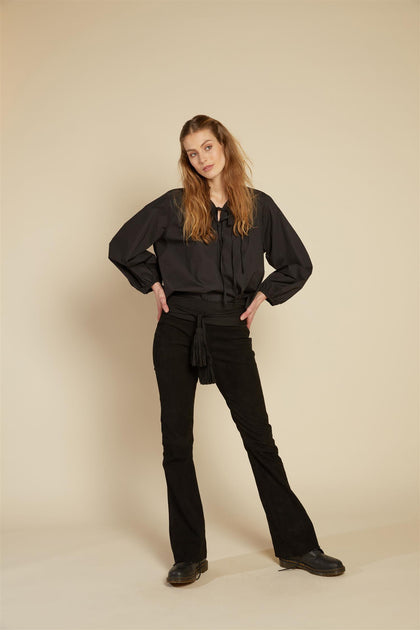 Black Cooper Flare Suede 2 | Stilshoppen