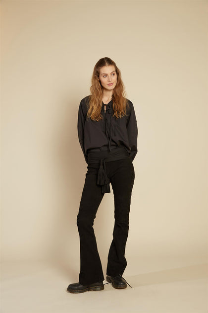 Black Cooper Flare Suede 2 | Stilshoppen